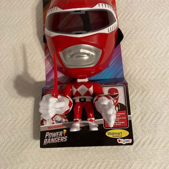 Costumes | Nwt Red Power Rangers Arms Move Mask | Poshmark